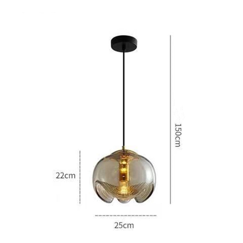 Nordic Glass Lamp Shade Pendent Lamp Modern Minimalist Creative Single ...