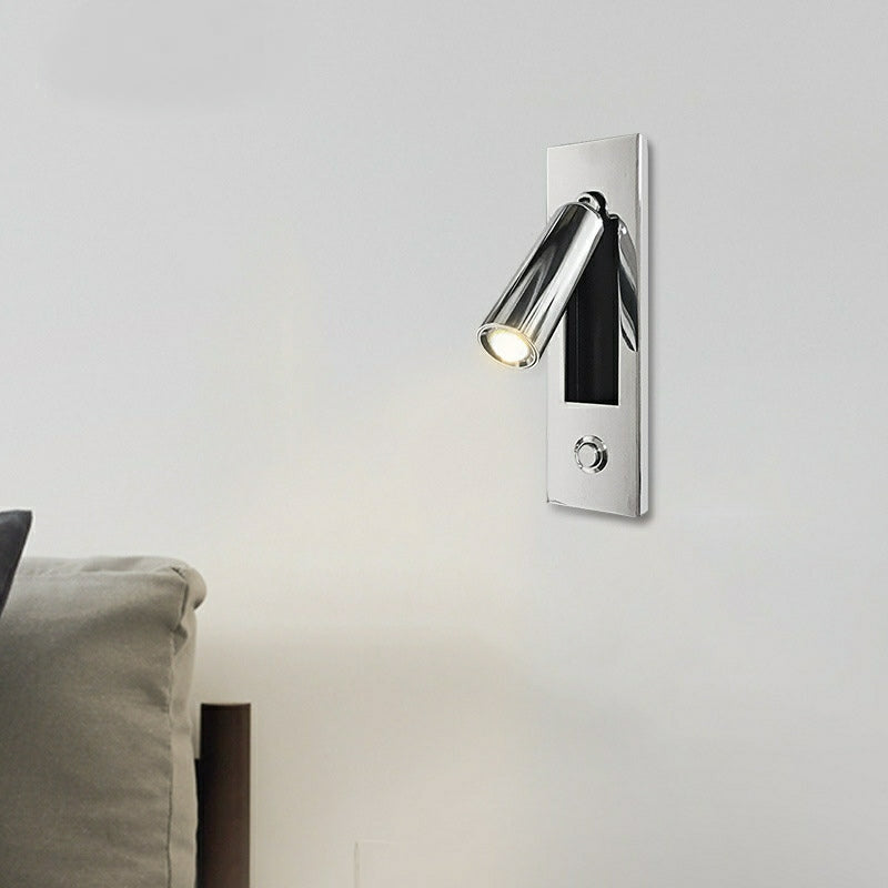 2PCS LED Wall Simple Spotlights 3W 360 Degree Rotation with Switch ...