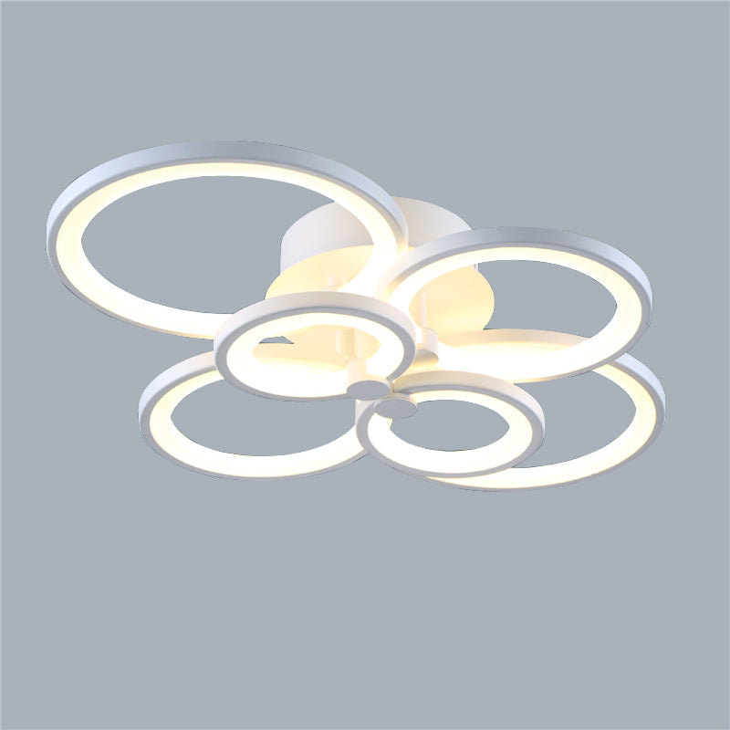 6-Head LED Integrated Modern Style Simplicity Acrylic Ceiling Lamp ...
