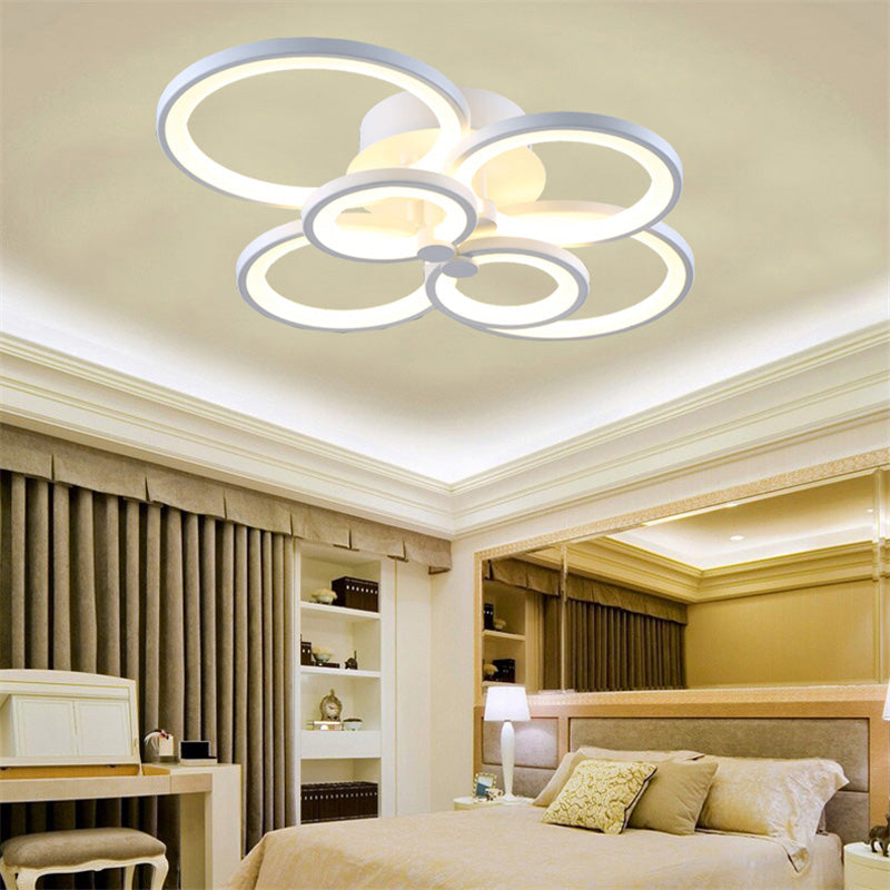 6-Head LED Integrated Modern Style Simplicity Acrylic Ceiling Lamp ...