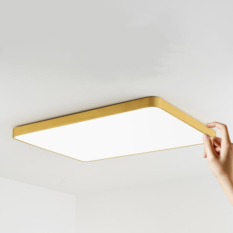 60*40cm Flush Mount Rectangle Lights Downlight Solid Brass PVC Acrylic ...