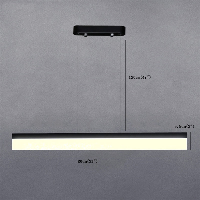 80cm LED Integrated Modern Style Simplicity LED Pendant Lights Acrylic ...