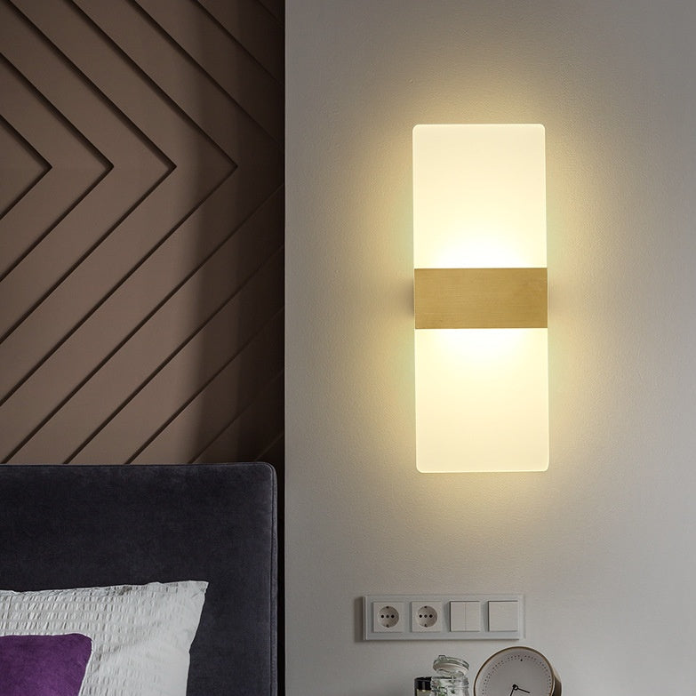 Acrylic Flat Solid Copper Sconce Wall Lights Bathroom Lights Vanity ...