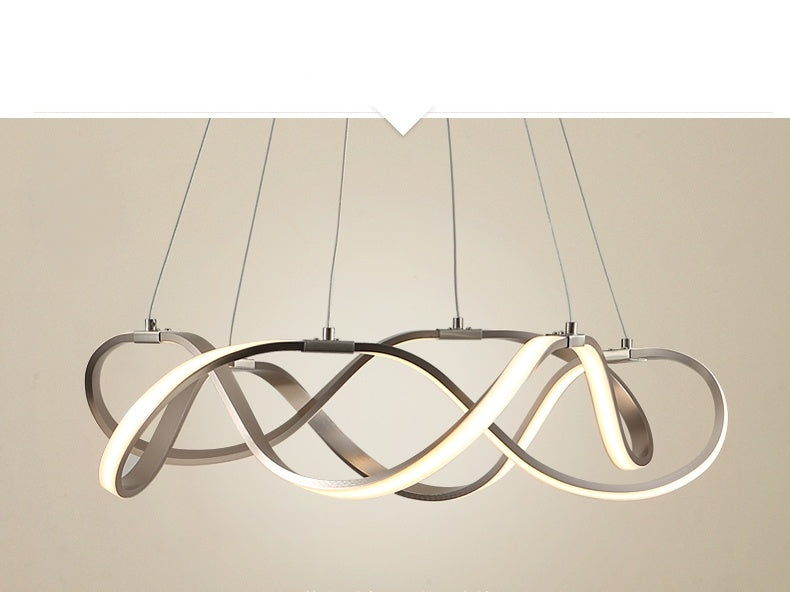 Circular Pendant Light Modern Chandelier Pendant Light LED Dimmable ...