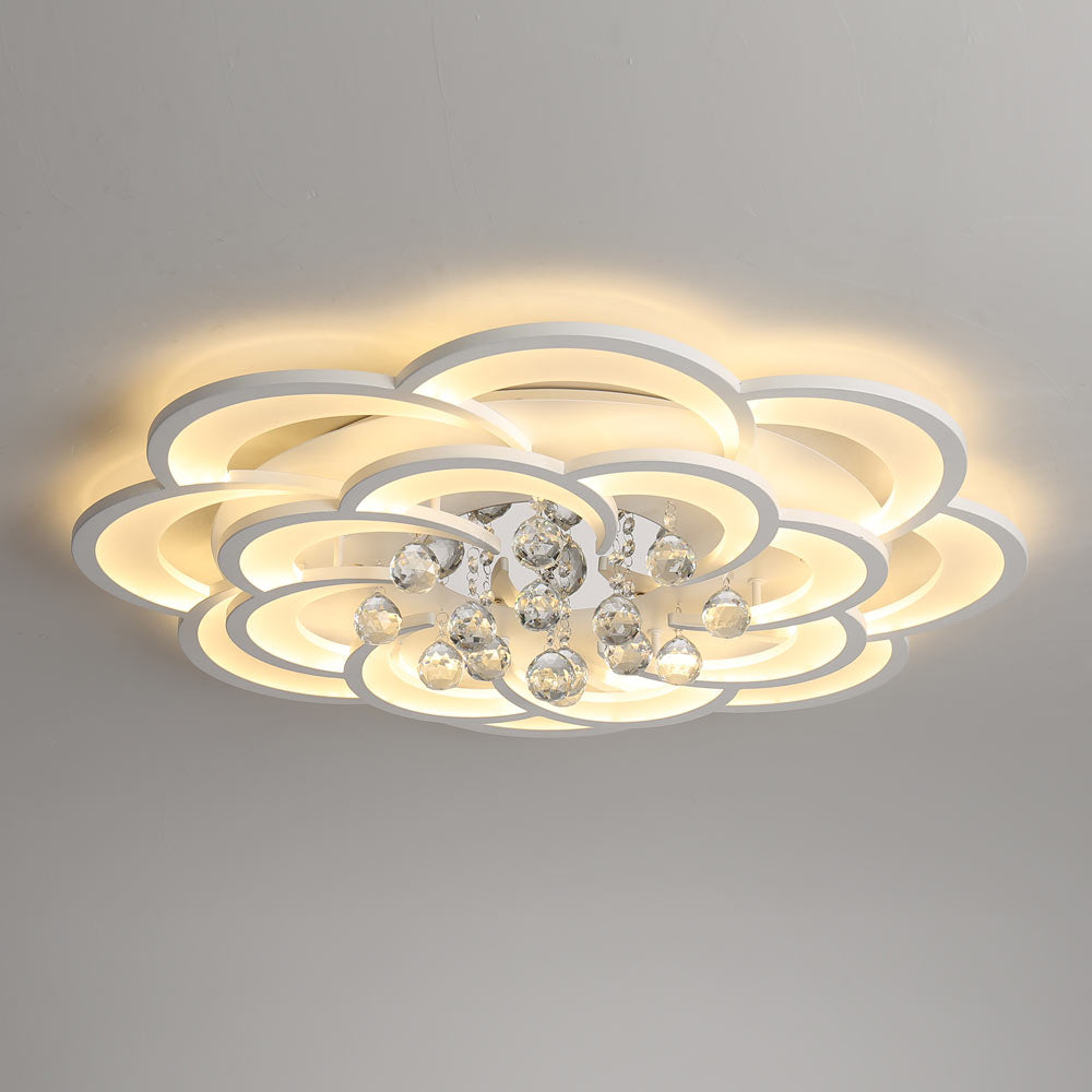 Geometric / Novelty Flush Mount Ambient Light Dimmable With Remote ...