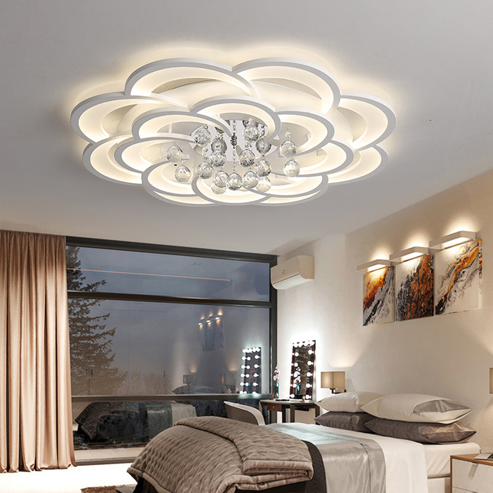 Geometric / Novelty Flush Mount Ambient Light Dimmable With Remote ...