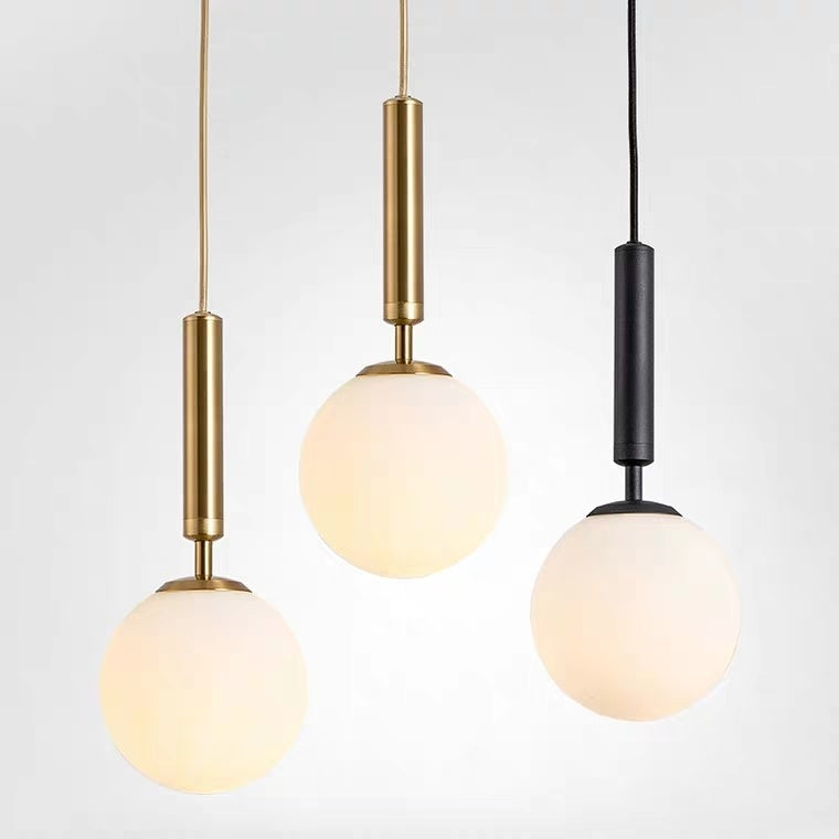 Ins Circular Pendant Light Ambient Light Gold Metal Glass E26/E27 ...