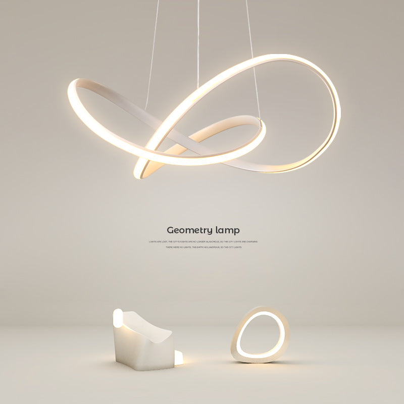 Twist Circular Pendant Light Chandelier Lighting Lamp Ambient Light LED ...